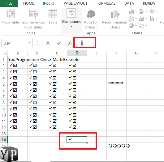 How To Make A Checkmark In Excel Spreadsheet YouProgrammer