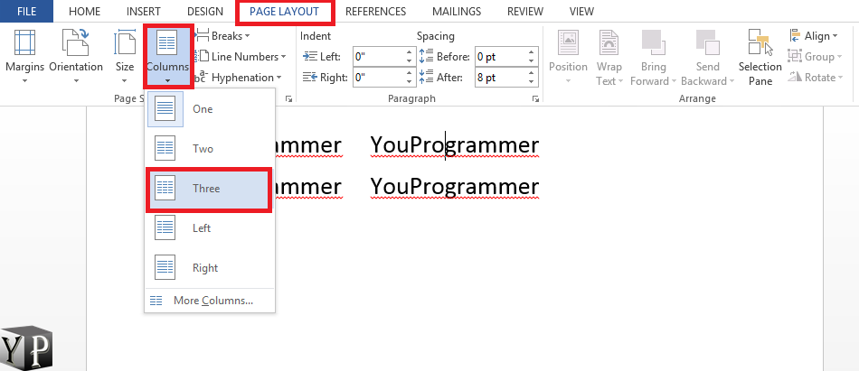 How To Make Columns In Word Document, UpTo 3 Columns