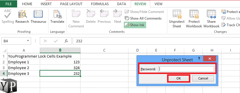 How To Lock Cells In Excel Spreadsheet YouProgrammer