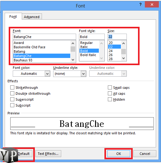 How To Change Default Font Size And Style In Word 2016